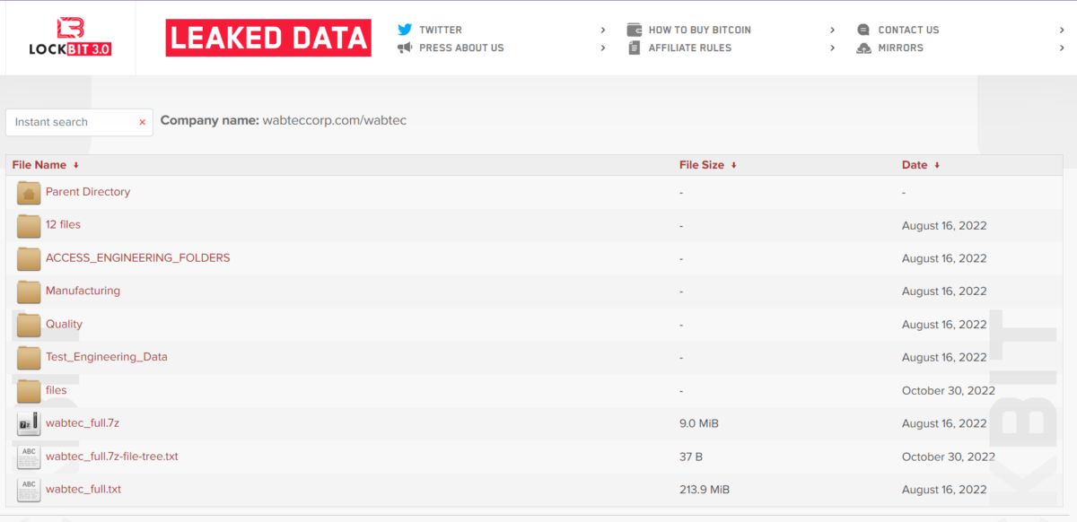 Wabtec breach linked to LockBit ransomware group | SC Media