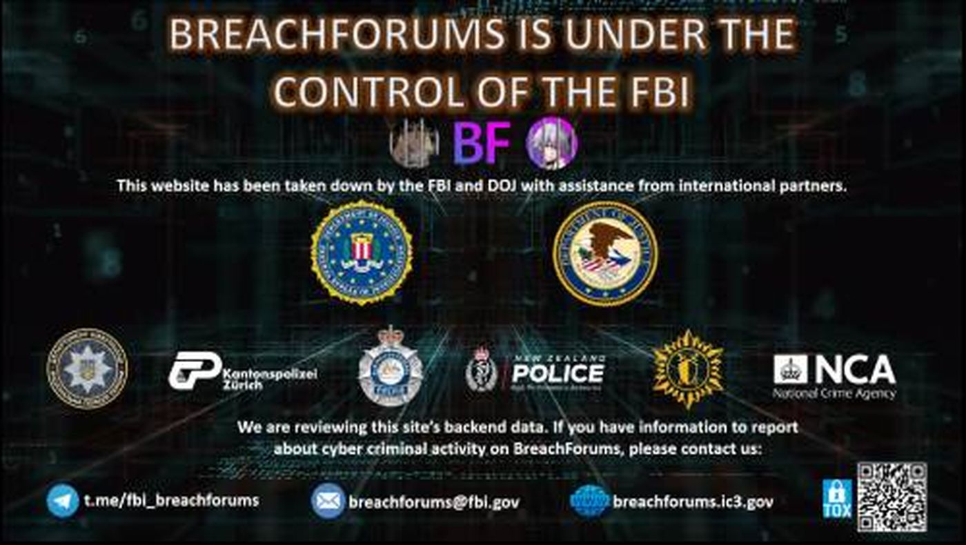 BreachForums seized by FBI for 2nd time | news | SC Media