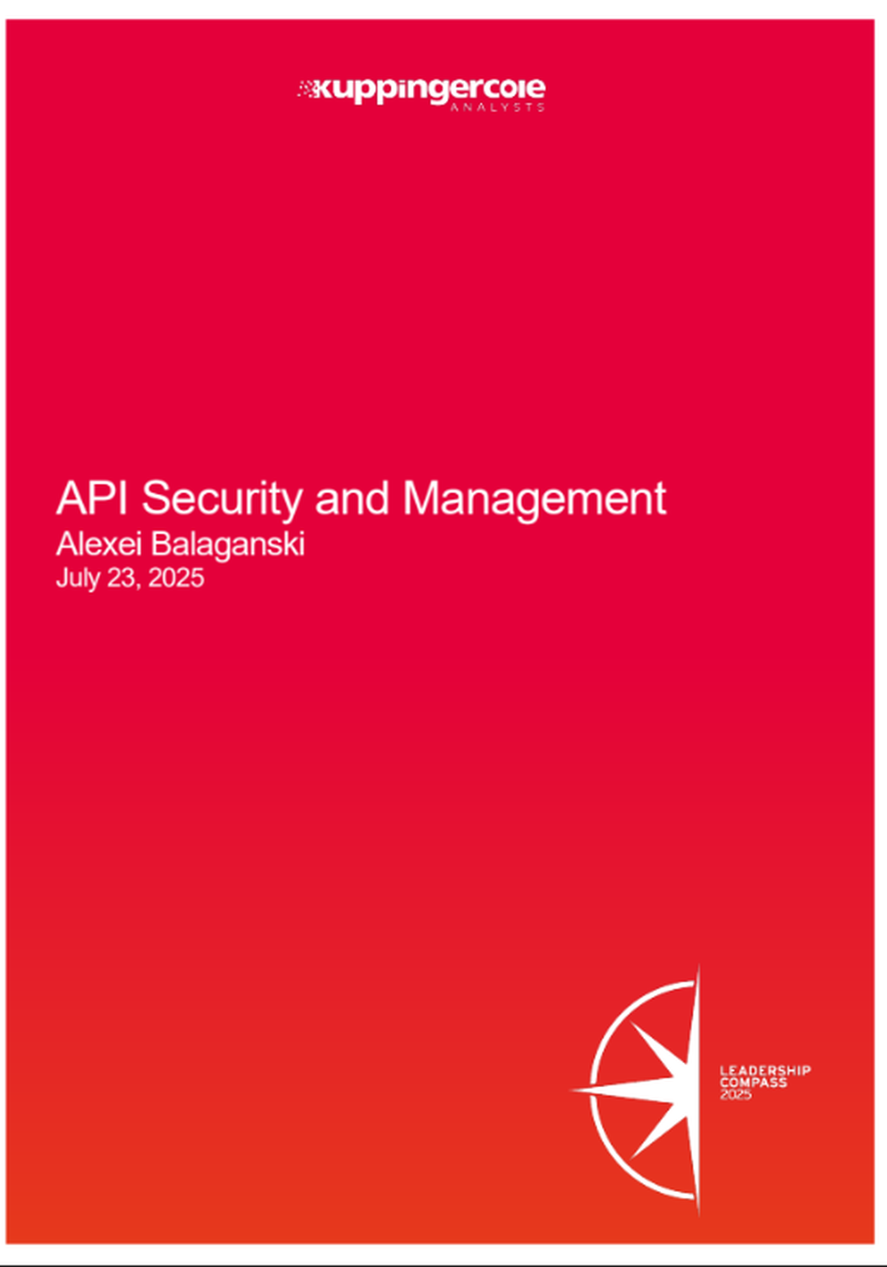 Navigate the Future of API Security | Get the 2025 KuppingerCole ...